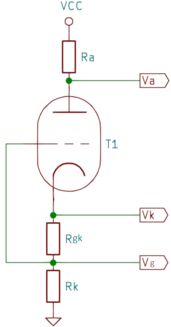 Self-bias phase inverter or cathode follower - DC solvers for triodes
